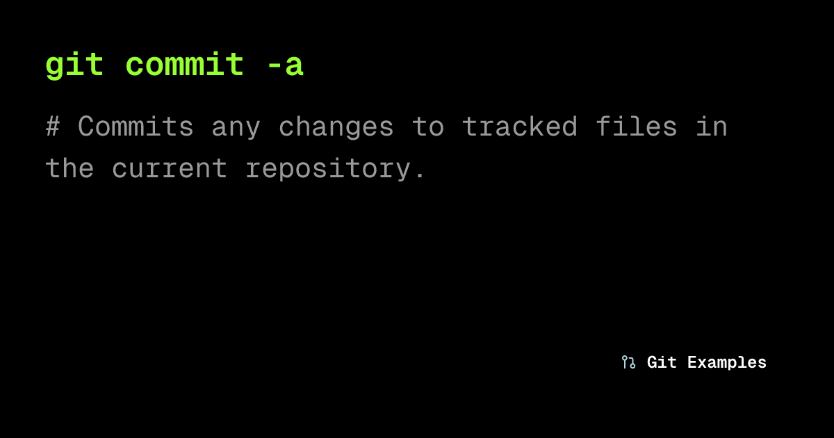 git commit -a