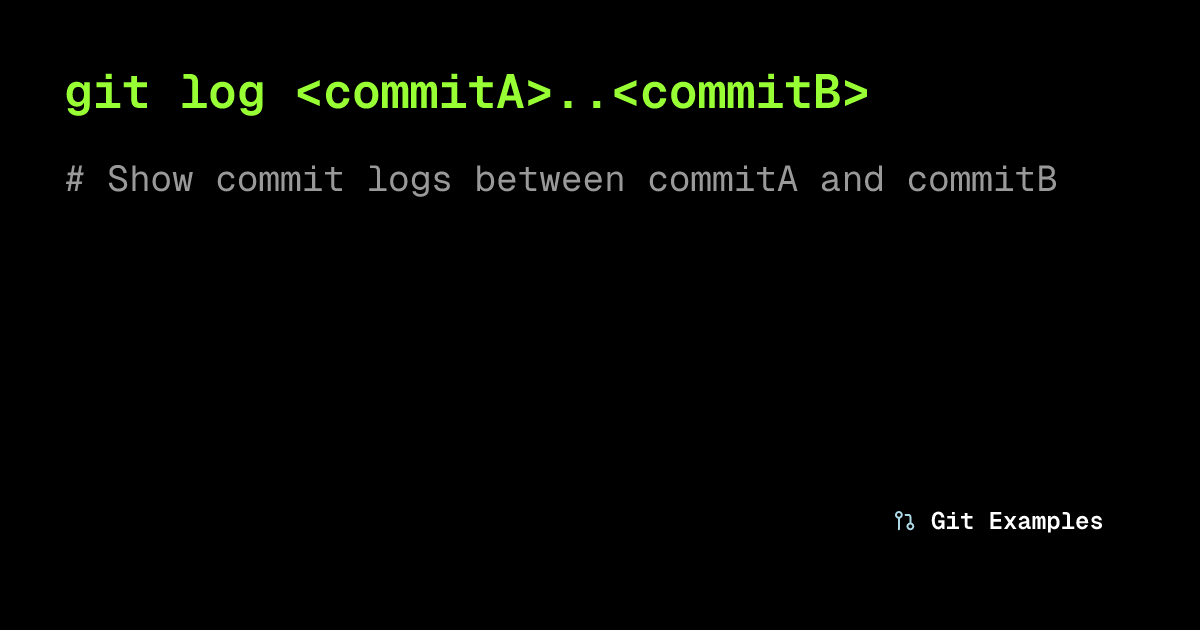 git log
