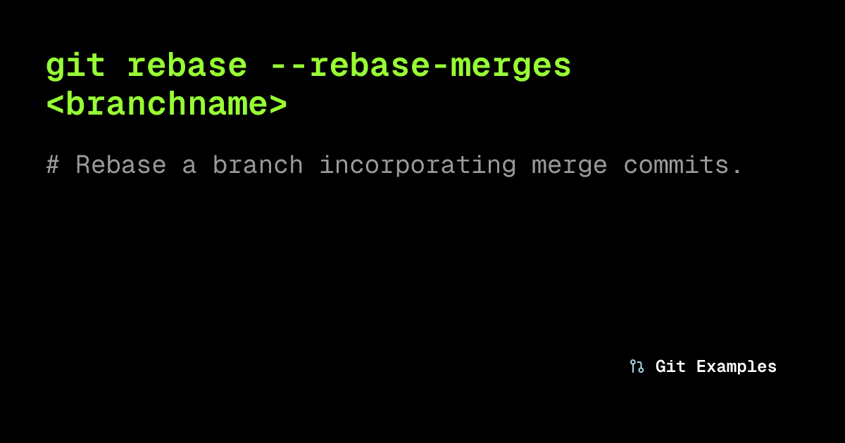 git rebase --rebase-merges