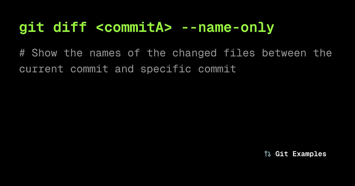 git diff --name-only